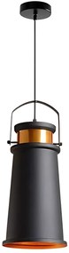 Toolight, Stropní svítidlo ASTI-A Black/Gold, černá - zlatá, OSW-00178