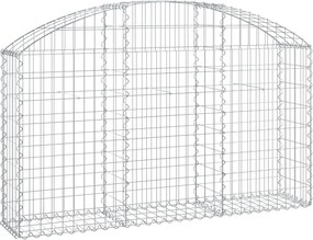 Klenutý gabionový koš 150 x 30 x 80/100 cm pozinkované železo 153444