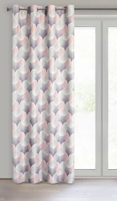 ZATEMŇOVACÍ ZÁVĚS NA KROUŽCÍCH ASETA 140X250 CM VZOROVANÁ