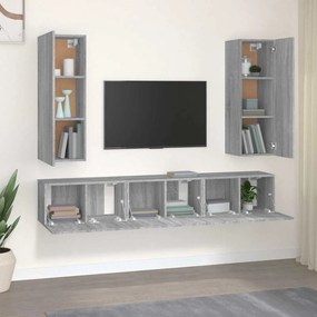 5dílný set TV skříněk šedý sonoma kompozitní dřevo 3120210