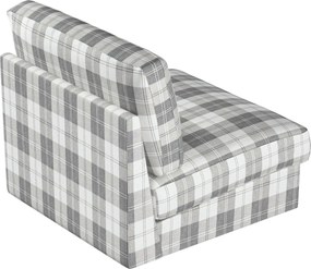 Potah na neskládací křeslo IKEA Kivik barva šedá látka pletený vzor, vzorované