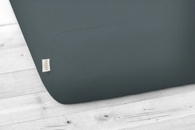 Jersey prostěradlo tmavě šedé na výšku matrace do 20 cm Velikost: 60 x 120