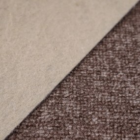 Associated Weavers, Metrážový koberec Bruno brown, na míru, šíře 4m, hnědá, filc, chodba / předsíň