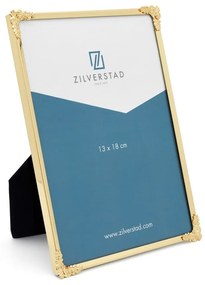 Kovový stojací/na zeď rámeček ve zlaté barvě 13,5x18,5 cm Decora – Zilverstad