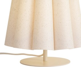 Japandi stolní lampa béžová s látkovým stínidlem 22cm - Jenni