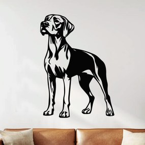 dřevo života Dřevěný obraz Anglický Pointer Zvolte rozměr (cm): 43x60, Zvolte barvu dekoru: Černá