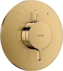 Axor One - Baterie pod omítku, pro 2 spotřebiče, leštěný vzhled zlata 48415990