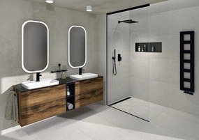 Sapho MANOR zrcadlo s LED osvětlením 50 x 100 cm