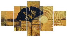 Obraz - List ginkgo (125x70 cm)