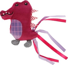 Hračka cat textil Prali krokodýl fialový Flamingo
