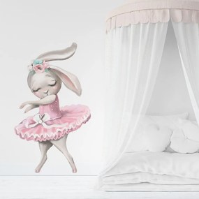 Gario Dětská nálepka na zeď Zajíček baletka Rozměry: 100 x 60 cm