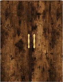 Nástěnné skříňky 2 ks kouřový dub 69,5 x 34 x 90 cm 3195608