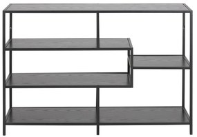 Černá knihovna Actona Seaford, 78 x 114 cm