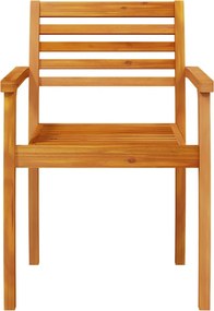 Zahradní židle 6 ks 59 x 55 x 85 cm masivní akáciové dřevo 3216304