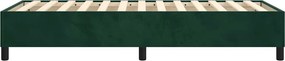 Rám postele s boxspringem tmavě zelená 90 x 190 cm samet 3121093