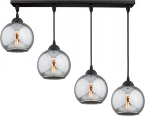 BRILAGI - Lustr na lanku DIOR 4xE27/60W/230V černá/kouřová šedá