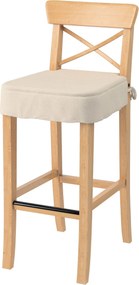 Sedák na židli IKEA Ingolf - barová barva béžová látka pletený vzor