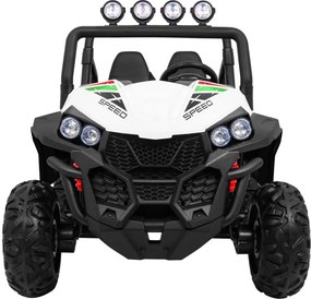 Ramiz Terénní bugina Strong pro děti bílá + pohon 4x4 + dálkové ovládání + nosič zavazadel + rádio MP3 + LED