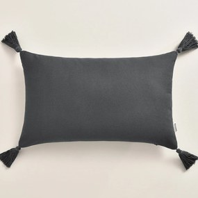 Room99 Dekorační povlak na polštář s třásněmi Soul Bavlna Barva: Tmavě šedá, Velikost: 30 x 50 cm