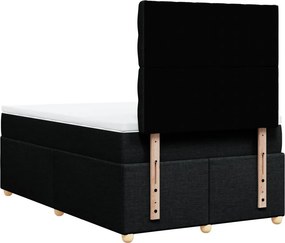 Box spring postel s matrací černá 120x190 cm textil 3291228