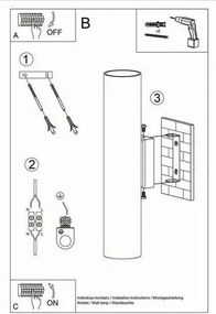 Nástěnné svítidlo SOLLUX Lagos 2 GU10 2x40W bez zdroje SL.0326 bílá