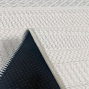 Conceptum Hypnose Kusový koberec WOOBTNY0179, Šedá, 160 x 230 cm