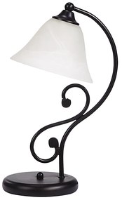 RABALUX Stolní rustikální lampa DOROTHEA, 1xE14, 40W, černá 007772