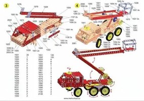 Merkur Fire Set / 708 dílů / 20 modelů / od 5 let