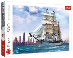 Trefl Puzzle Plachtění kolem Chicaga 500 dílků 48x34 cm