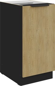 Kuchyňská linka CREMONA cc | 260 cm | UNI dvířka | černá/cremona