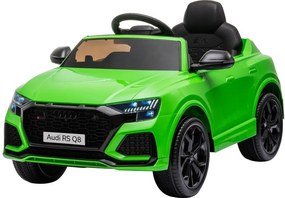 LEAN CARS Elektrické autíčko Audi RS Q8 LED MP3 dálkové ovládání zelené