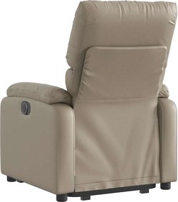 Zvedací polohovací křeslo cappuccino umělá kůže 3204892