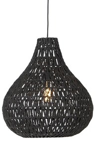 Retro závěsná lampa černá 45 cm - Lina Drop