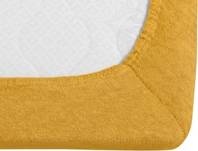 Froté prostěradlo PREMIUM žlutooranžové 200x220 cm