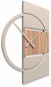 Designové hodiny 10-123 CalleaDesign Adam 45 x 60cm (více barevných variant) Barva terracotta(cihlová)-24 Dýha bělený dub - 81