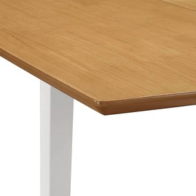 Rozkládací jídelní stůl - MDF - bílý | (80–120)x80x74 cm