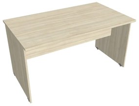 Stůl jednací rovný 140 cm - Hobis Gate GJ 1400 Dekor stolové desky: akát, Dekor lamino podnože: akát
