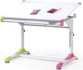 Kupžidle Rostoucí dětský set ROSTÍK - dětská rostoucí židle Griddy + výškově stavitelný stůl COLLORIDO růžová
