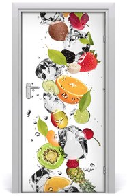 Fototapeta na dveře samolepící ovoce a voda 85x205 cm