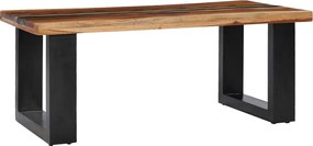 vidaXL Konferenční stolek 100 x 50 x 40 cm masivní teak a lávový kámen [281645]