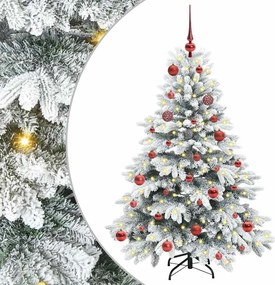 Umělý vánoční stromeček s 150 LED diodami Bílá 150 cm PE a PVC 3397601