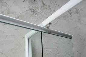 Aqualine, AMICO sprchové dveře výklopné 1040-1220x1850mm, čiré sklo, G100