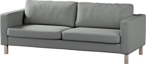Potah na pohovku IKEA Karlstad, 3-místná, rozkládací barva modrá látka pletený vzor