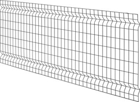 Jednoduché svařované 3D plotové pletivo antracitová 80 x 200 cm