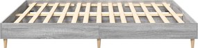 Rám postele bez matrace Grey Sonoma 180x200cm kompozitní dřevo 3329026