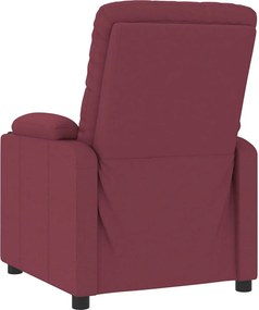 Polohovací křeslo vínové textil 339105