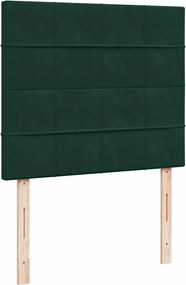 Box spring postel s matrací tmavě zelená 120 x 200 cm samet 3292313