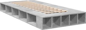 Rám postele betonově šedý 90 x 200 cm kompozitní dřevo 3280520