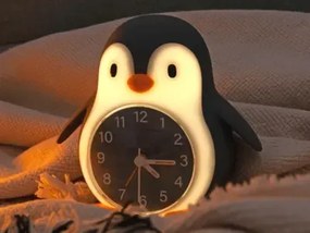 MegaLight Noční světlo s budíkem POPPY PENGUIN