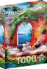 ENJOY Puzzle Pohled na moře skrz oblouk / 1000 dílků / od 14 let